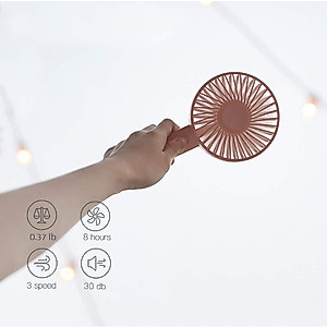 Portable Handheld Fan, Personal Small Mini Battery Operated Desk Fan for Bedroom Camping Outdoor Office Travel (Sakura pink)