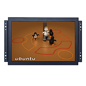 iChawk 10.1"inch Display 1280x800 16:10 Widescreen HDMI-in VGA USB Metal Shell Embedded Open Frame Support Linux Ubuntu Raspbian Debian OS Touch LCD Screen PC Monitor With Built-in Speaker K101MT-59RL