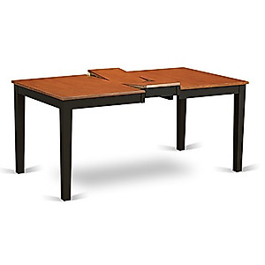 East West Furniture NIWE6-BCH-W Dining Table Set, 6-Pieces