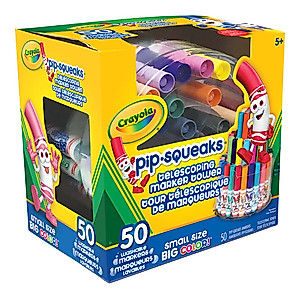 Crayola Pip Squeaks Marker Set, 50 Washable Markers, Gift for Kids