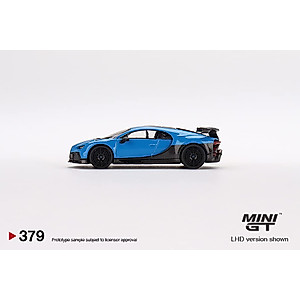 Bugatti Chiron Pur Sport Blue 1/64 Diecast Model Car by True Scale Miniatures MGT00379