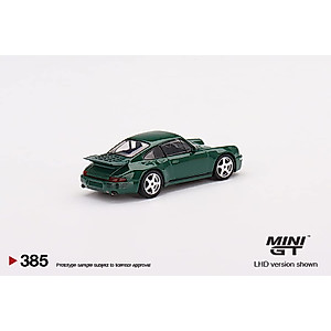 True Scale Miniatures Model Car Compatible with Porsche 911 RUF CTR Anniversary Irish Green 1/64 Diecast Model Car MGT00385
