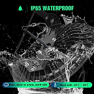 Viugreum 500W UFO LED High Bay Light, 50000LM 6000K-6500K Daylight White Ultra Thin LED Warehouse Lighting, IP65 Waterproof Commercial Bay Lighting for Garage Barn Workshop Residential