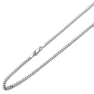 NYC Sterling Unisex Italian 2mm Miami Cuban Curb Link Thick ITProLux Solid 925 Necklace Chain 16" - 30" (24 Inch)