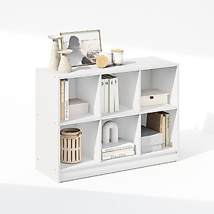 Furinno Basic 3x2 Cube Organizer Shelf Storage, Bookcase, White