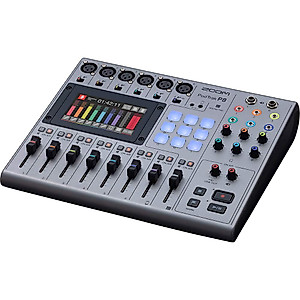 Zoom PodTrak P8 Portable Multitrack Podcast Recorder Bundle with 4X Zoom ZDM-1 Podcast Mic Pack
