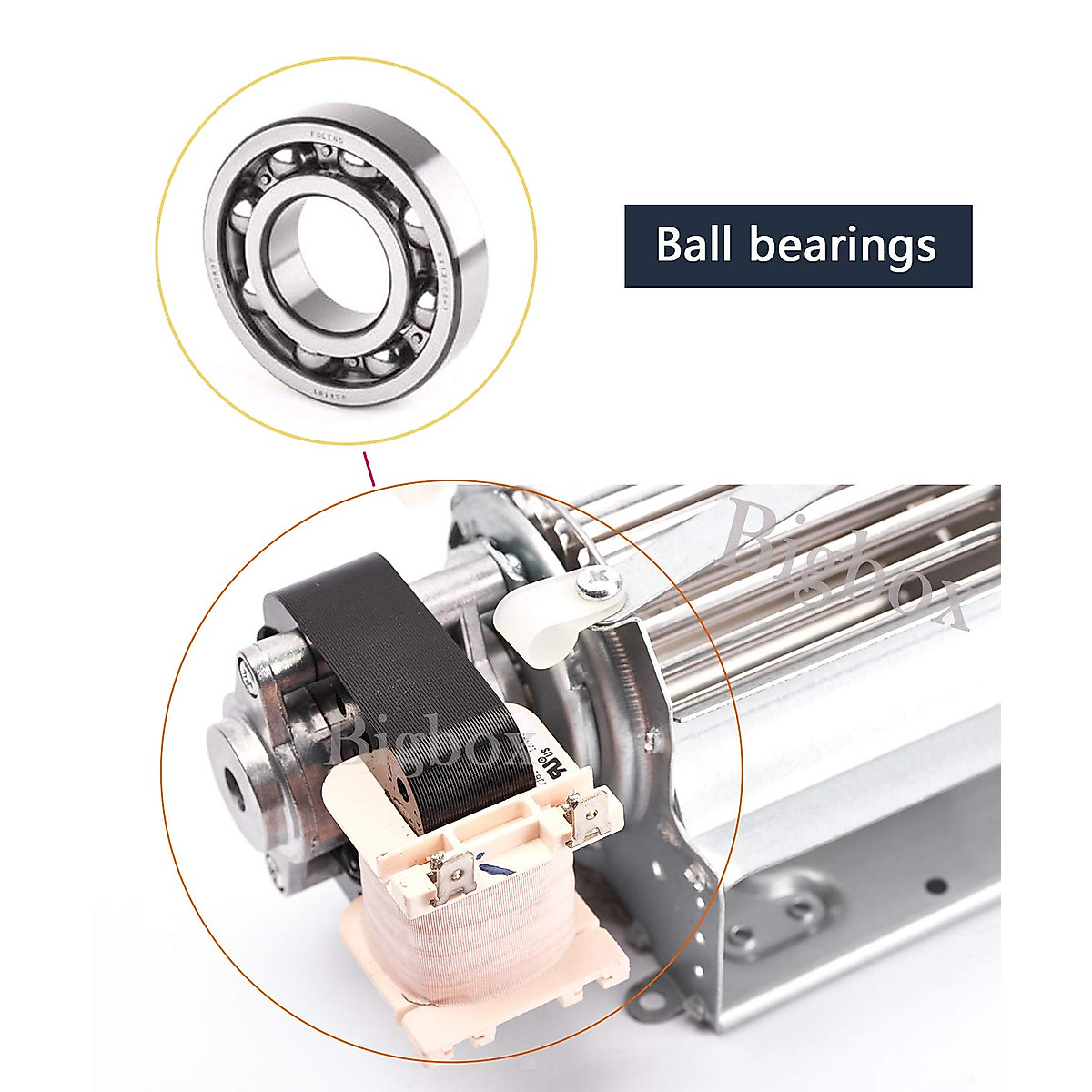 Adviace Replacement Fireplace Blower for Superior, Lennox, Monessen, Majestic, Astria, Martin, Vermont Castings, FBK-250, FBK-200, FBK-100, BLOT Fireplace Blower Fan Rotom HB-RB100, 80L84, 80L86