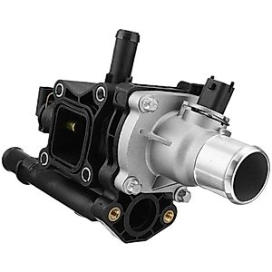 Engine Coolant Thermostat Housing Assembly Fits for 2011-2016 Chevy Cruze 2012-2018 Chevy Sonic Trax 2013-2019 Chevy Trax 1.6L & 1.8L Replaces# 902-033 25199824 25192228 55564890 with Sensor Gasket