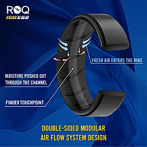 ROQ Silicone Rubber Wedding Ring for Men, Comfort Fit, Men's Wedding Band, Breathable Rubber Engagement Ring/Band, Step Edge, 8mm Wide 2mm Thick, 4 Pack, Black, Silver, Bronze, Size 9