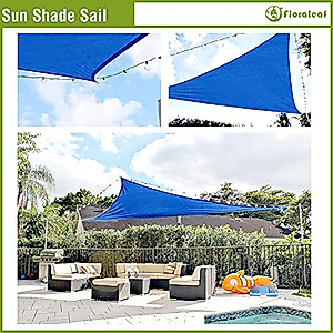 FLORALEAF 12'x12'x12' Sun Shade Sail Triangle Canopy UV Block Sun Shade for Outdoor Patio Garden Backyard Awning