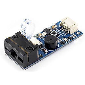 Barcode Scanner Module, 1D/2D Codes Reader Decode Barcode, QR Code etc Onboard Micro USB and UART Interface Plug into a Computer Directly or Other Device Onboard Light Source can Work in The Dark