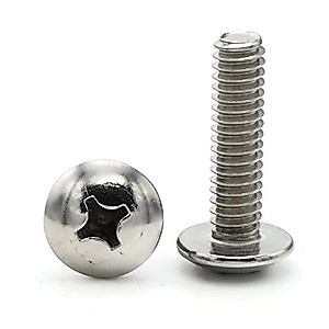 Phillips Truss Head Machine Screw 18-8 Stainless Steel - 1/4"-20 x 3/4" Qty-100