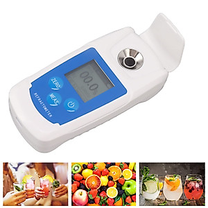 0?55% Digital Brix Refractometer High Accuracy Brix Tester Meter for Fruit Beverage Drinks Sugar Content Measuring