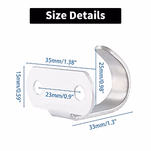 Unlorspy 12PCS Stainless Steel Under-Shelf Coat Hook with Screws Mount Ceiling Hooks Top Mount Hooks Towel/Robe Clothes Hook for Bathroom Kitchen Cabinet (Brushed Nickel)