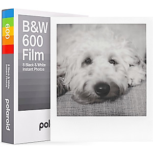 Polaroid Originals Black & White Instant Film, B&W Film for i-Type Cameras 5 Pack Bundle with a Cleaning Cloth