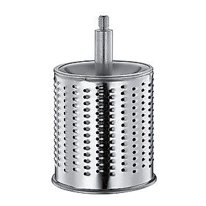 Zassenhaus Classic Drum Grater, Manual Kitchen Grater, Painted Metal, Beech Wood, Stainless Steel, Suction Base, 2 Grating Drums and Pestle, Can be Used as Vegetable Cutter, Cheese Grater and Slicer