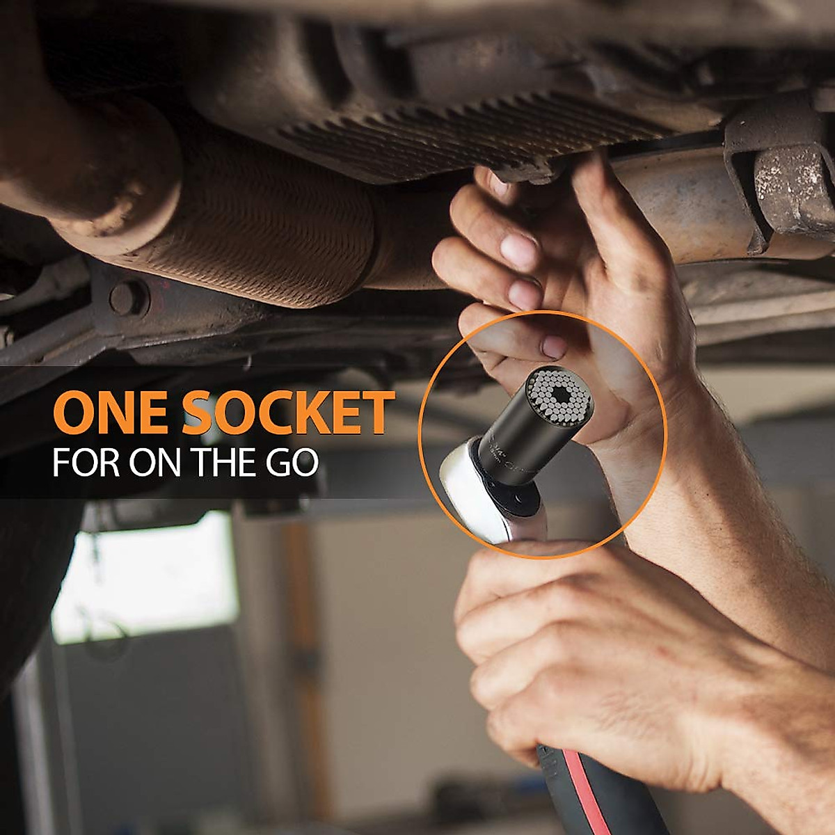 Universal Socket Tools Gifts for Men: Christmas Gifts Stocking Stuffers for Dad Boyfriend Husband Professional 7mm-19mm Super Socket Tool Sets Power Drill Adapter Unique Cool Gadgets Birthday Gift