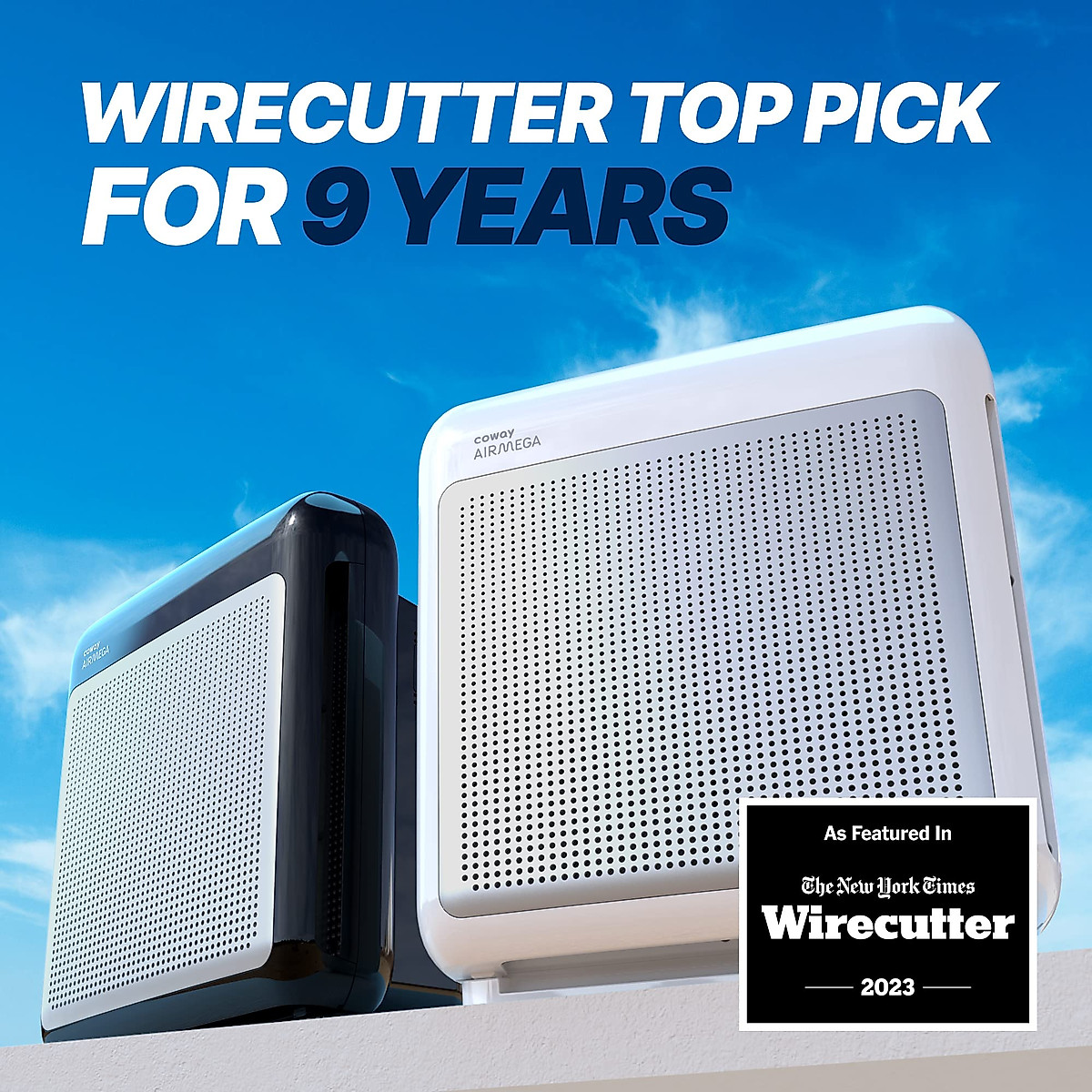 Coway AIRMEGA 200M True HEPA Air Purifier, 361 sq.ft, Black