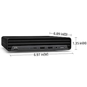 HP EliteDesk 800 G6 Mini Business Desktop Computer, Intel Hexa-Core i5-10400 (Beat i7-8700), 4GB DDR4 RAM, 1TB PCIe SSD, WiFi, Bluetooth, Type-C, Keyboard and Mouse, Windows 11 Pro, Vent-Hear