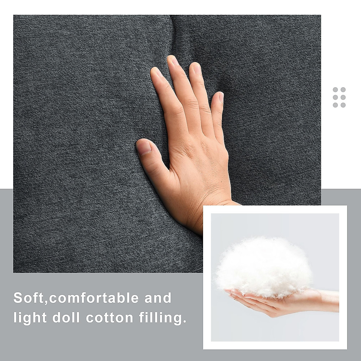 Ucloveria Chenille Modular Sectional, U Shaped Couch with Adjustable Armrests and Backrests,6 Reversible Sofa Bed with Storage Seats for Living Room, Apartment,Grey, Grey-109