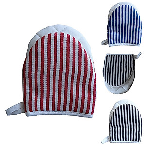 1Pc Oven Glove Super Soft Heat Resistant Cotton Cooking Baking Glove Anti-Scald Pot Holder for Home Baking Glove for Dorm