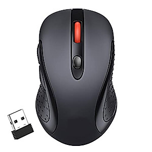 Wireless Mouse - Computer Mouse Ergonomic 2.4G USB, 5 Adjustable DPI Page Down/Up Buttons Laptop Mouse for Desktop PC MacBook