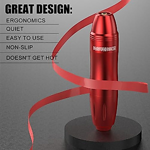 Wormhole Tattoo Pen Kit Rotary Tattoo Machine Kit with Power Supply and Tattoo Cartridge Needles Complete Tattoo Kit for Beginners WTK063