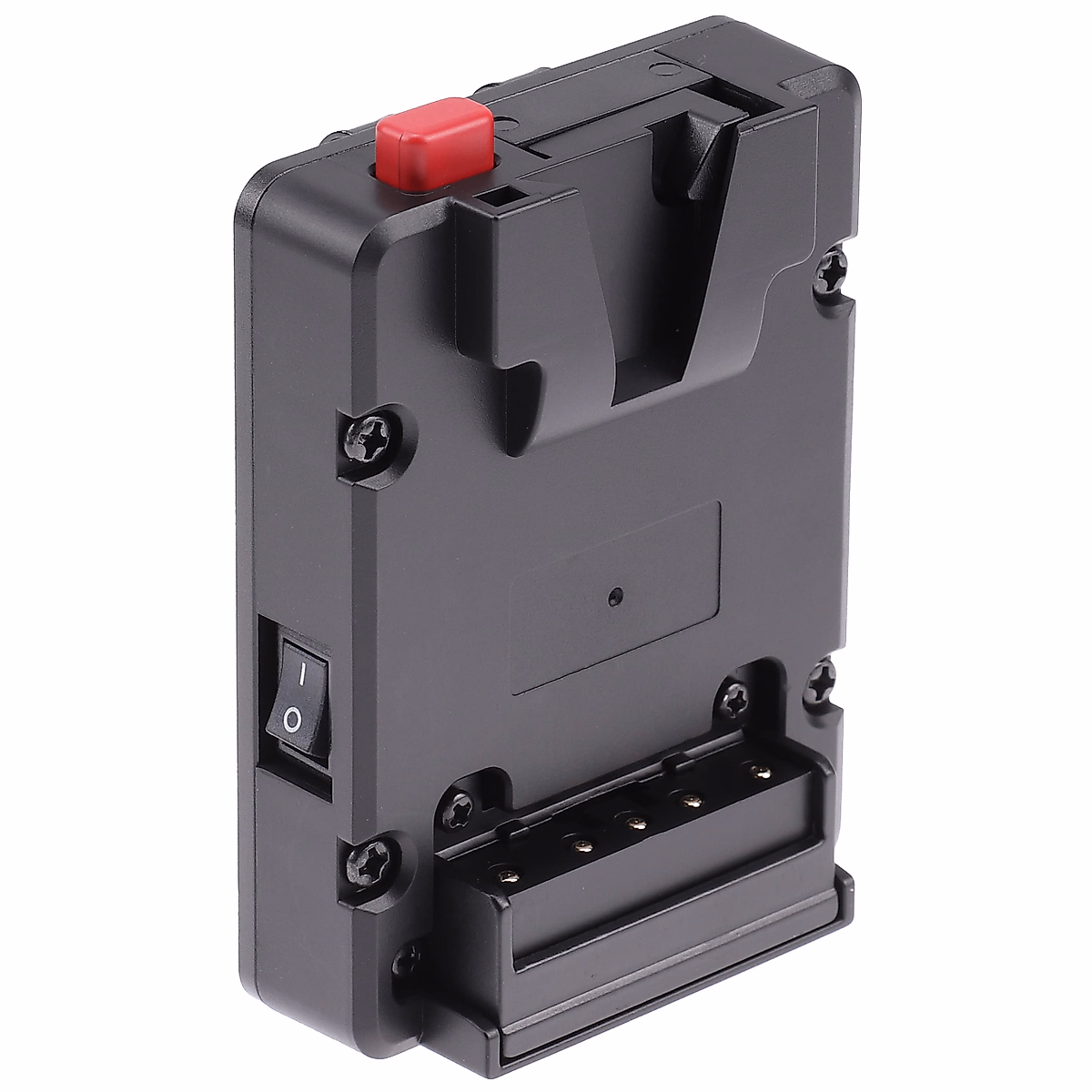 foto4easy Foto4easy V-Lock Mount Battery Power Supply Plate Adapter with D-tap for Portable Pocket Tiny Compact Nano V-Mount Battery, Black