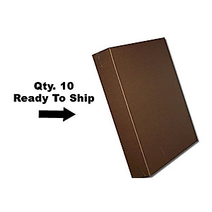 One Earth Disposable and Reusable Corrugated Cardboard Trash Cans- Bundle of 10 Self Locking Trash Boxes (White) + 20 Trash Bags: 40 Gallons