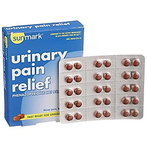 Sunmark Urinary Pain Relief Tablets - 30 Tablets, Pack of 6