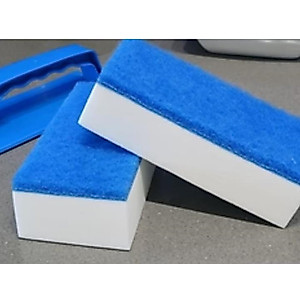Mr White, Magic Eraser Sponge 4X Stronger Pad, 8-Pack, Cleaning Sponge, Multi-Purpose Power Scrub, Household Cleaning, Office & Industrial, Boat Scuff Eraser, Melamine Foam Cleaning Pad.Brush, Kitchen