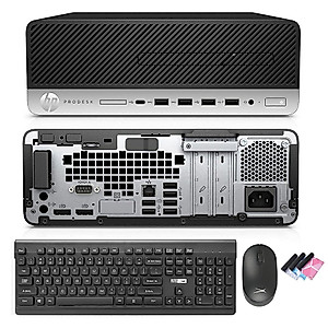 HP Desktop PC ProDesk 600 G4 Windows 11 SFF Computer,i5 Small Form Factor Business Desk Top 32GB Ram 512GB NVMe M.2 SSD + 1TB HDD,WiFi,BT,HDMI,DP,DVD,USB-C,Altec Wireless K&M + TJJ Mouse PAD(Renewed)