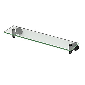 Gatco 4246MX Latitude II Glass Shelf, Matte Black