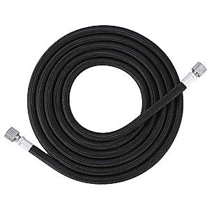 Shexton EVA Braided Airbrush Hose, 5.9ft, 1/8"-1/4" Adapters, BSP Fittings for Air Compressor Connection