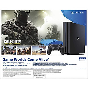 Playstation 4 Pro 1TB Solid State Drive Console with Dualshock 4 Wireless Controller Bundle, 4K HDR, Playstation Pro Enhanced (Renewed)