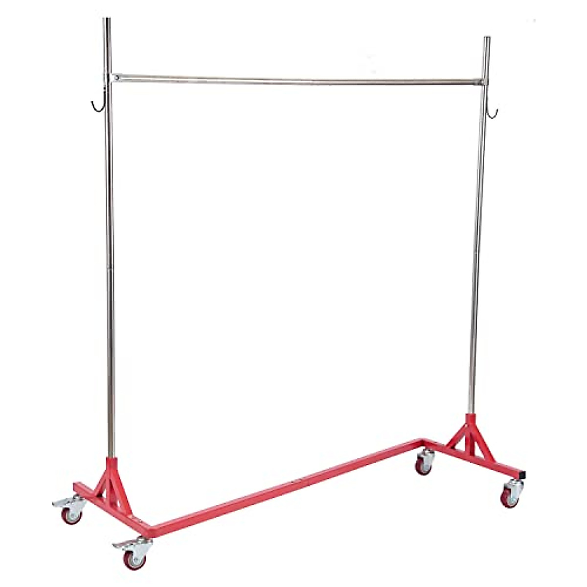 ROREP Z Rack Commercial Z Base Garment Rack Heavy Duty Rolling Z Garment Rack for department stores and laundries.