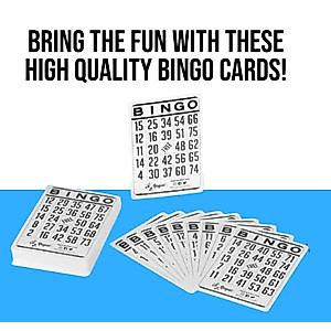 Regal Games - Classic Bingo Cards - 50 Count - 6.125” x 4.17” Cardstock - White