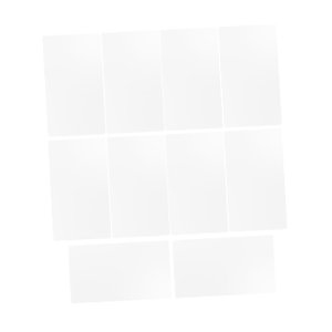 ULTECHNOVO 10pcs Board Basic Template 3D Pen Mat Drawing Board 3D Pen Drawing Mat Painting Mat 3D Pen Graffiti Pad 3D Drawing Paper Templates 3D Pen Pad Drawing Tool PVC White