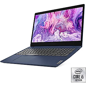 Lenovo IdeaPad 3 15.6" HD High Performance Laptop, Intel Core i5-1035G1 Quad-Core Processor, 8GB Memory, 256GB SSD, HDMI, Webcam, Wi-FI, Windows 10