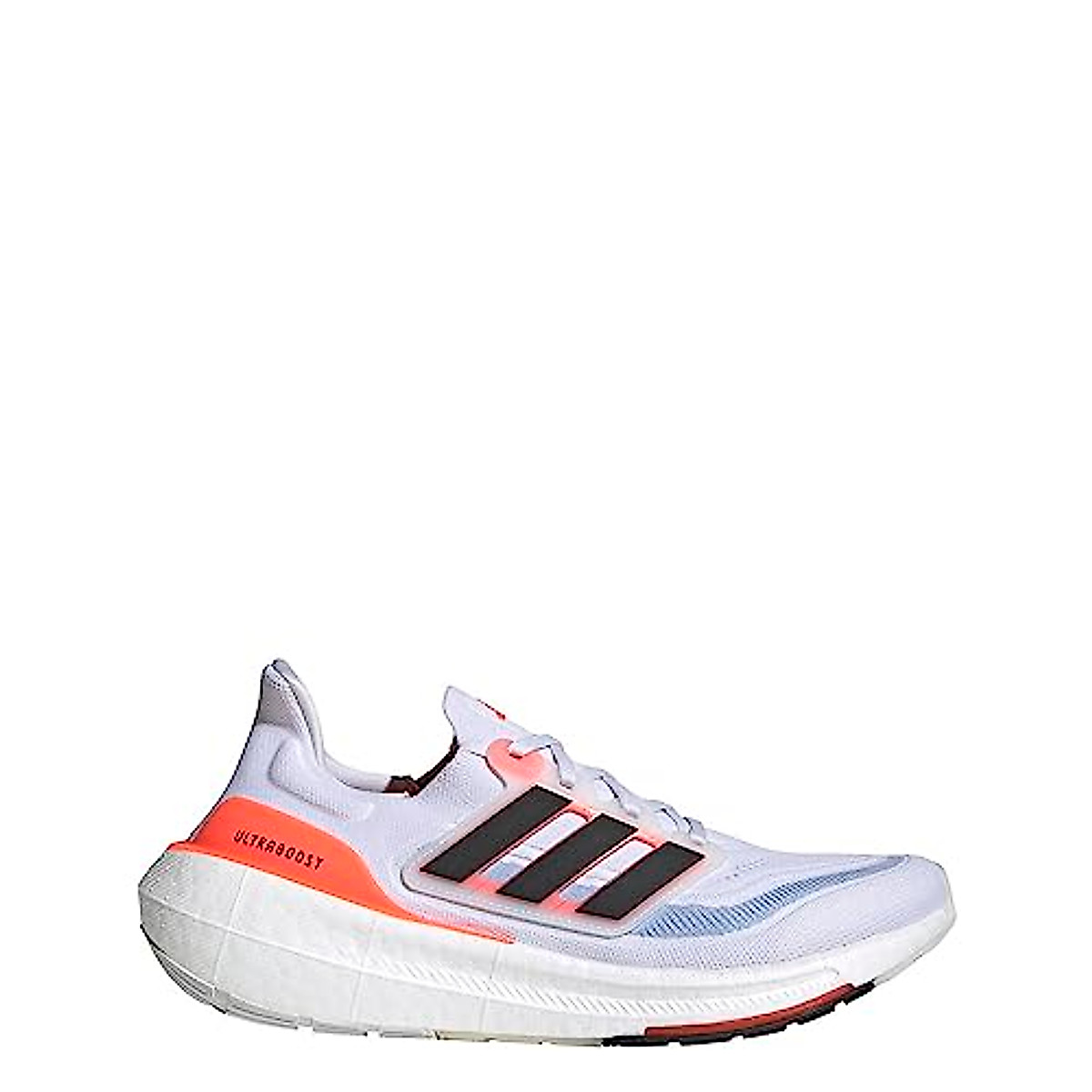 adidas Men’s Ultraboost Light Running Shoes (Ultraboost 23) Running Shoe, White/Black/Solar Red, 10.5 US Men
