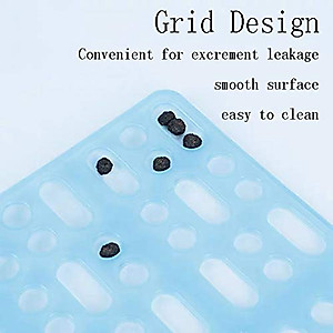 Hamiledyi Rabbit Cage Mats Small Animal Plastic Feet Pads Floor Mat for Pet Cats Dogs Bunny Hamster Rat Chinchilla Guinea Pig, 4 Pcs