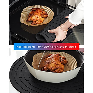 Dish Drying Mat-Silicone Drying Mats for Kitchen Counter-12"x18"Heat Resistant Mat Kitchen Gadgets Accessories-Bar Mat Coffee Mat Drying Pad for Countertop BLACK