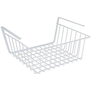 Home Basics Small Under-The-Shelf Basket, White