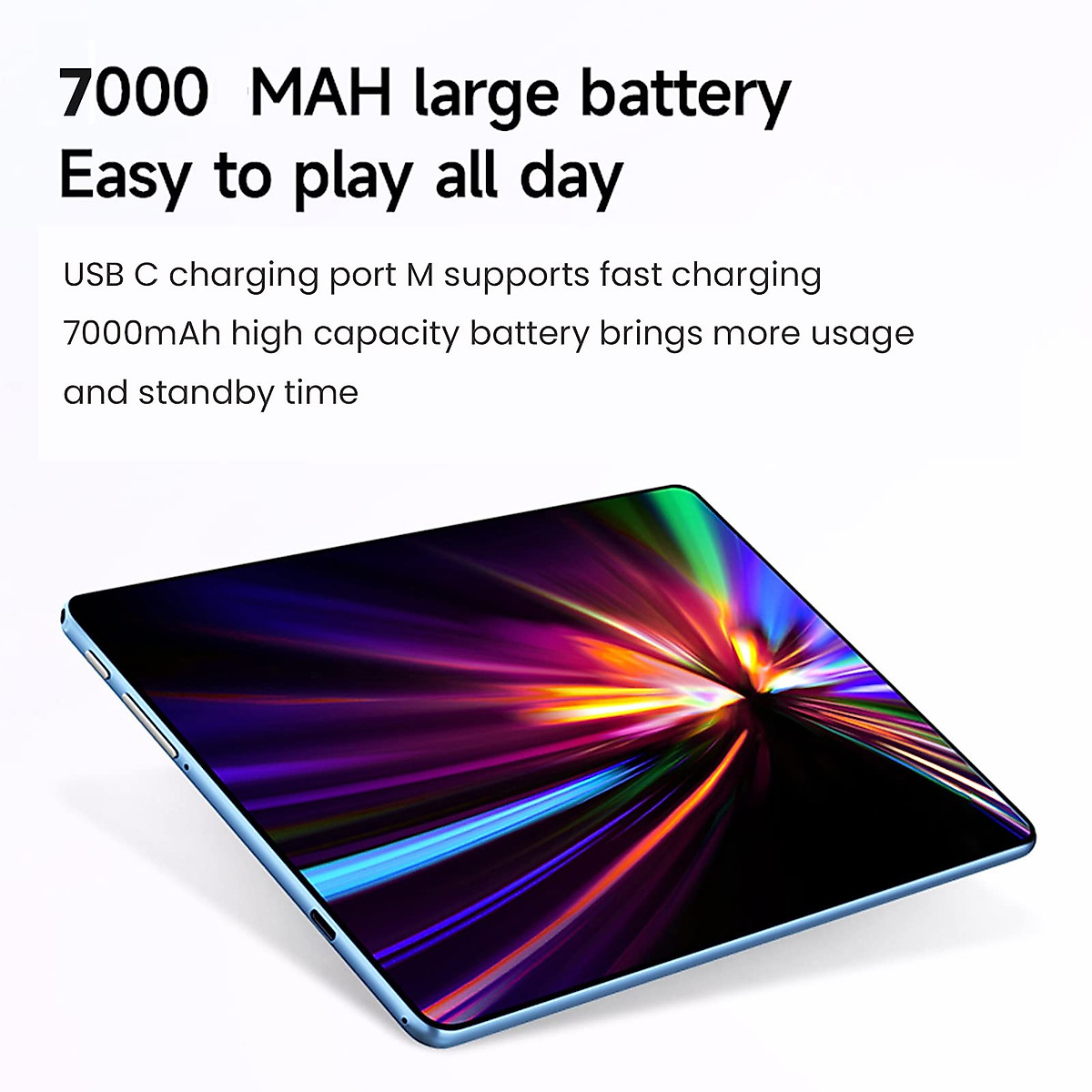 Pssopp Gaming Tablet, for Android 11 10in Tablet for Daily Use (Blue)