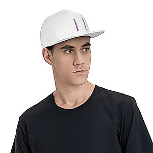 Fuck Kamala Harris and F Joe Biden Baseball Cap Flat Bill Hip Hop Style Classic Snapback Hat White