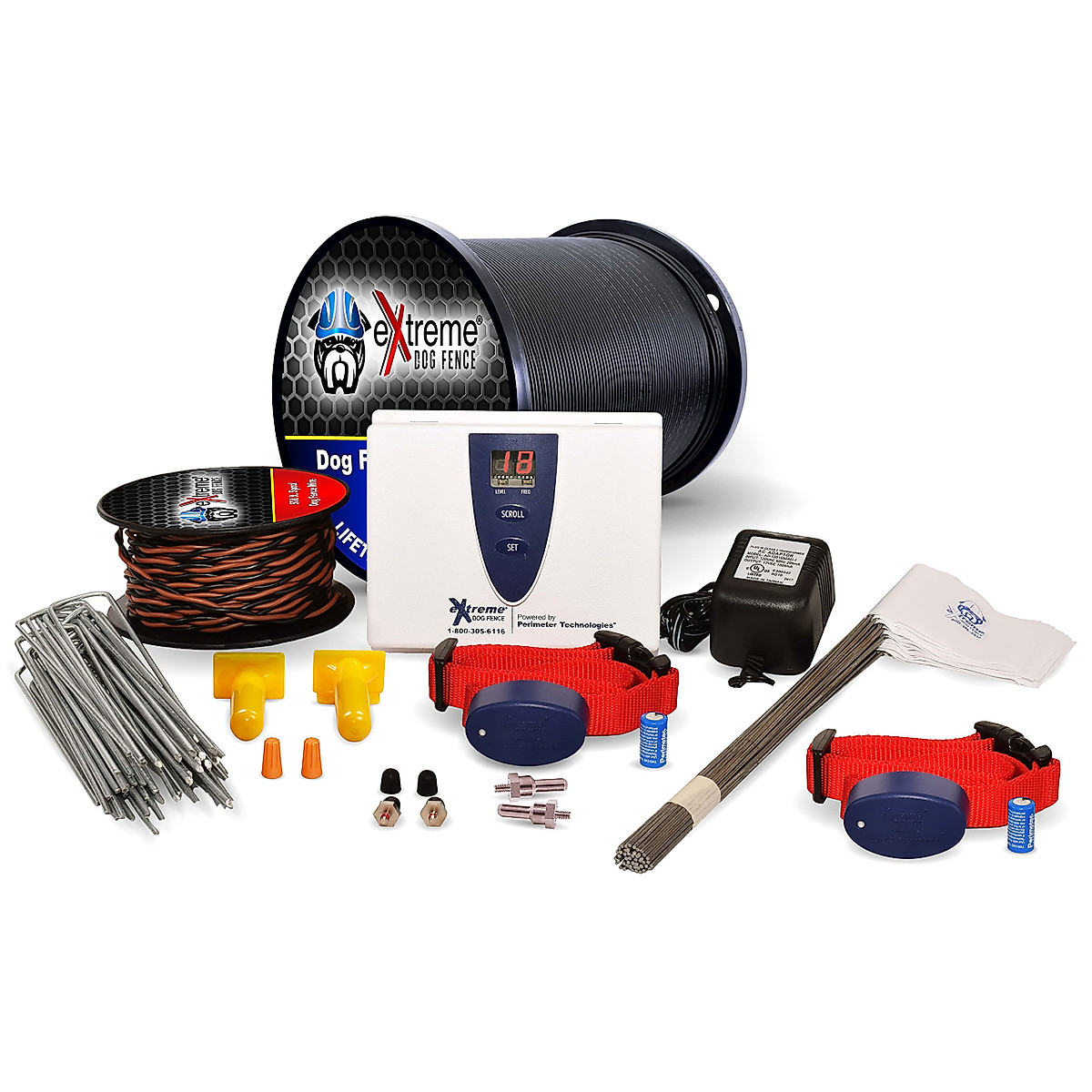 Underground Electric Dog Fence Ultimate - Extreme Pro Dog Fence System for Easy Setup and Maximum Longevity and Continued Reliable Pet Safety - 2 Dog | 500 Feet Pro Grade Dog Fence Wire