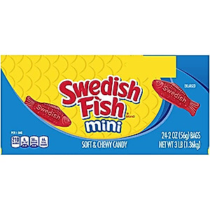 SWEDISH FISH Mini Soft & Chewy Candy, Easter Candy, 24 - 2 oz Bags