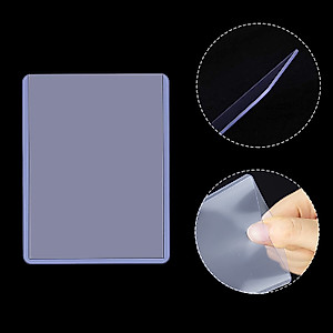 40 Pcs Baseball Card Protectors, 3" x 4" Top Loaders Card Sleeves for Trading Card Penny Sleeves Thick Plastic Toploaders Compatible with Yugioh, MTG, Sports, Football Cards