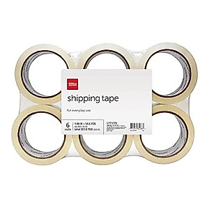 Office Depot Brand Packaging Tape, Multipurpose, 1.89"""" x 54.6 Yd., Clear, Pack Of 6 R