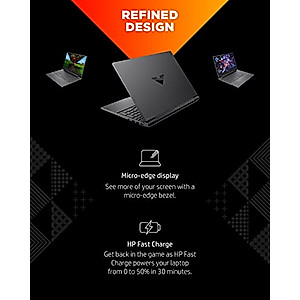HP Victus 15-fb0028nr, 15.6" FHD Gaming Laptop PC, NVIDIA GeForce RTX 3050 Ti, AMD Ryzen 7 5800H 16GB Ram 512GB SSD Windows 11 Home (2022)(Renewed)